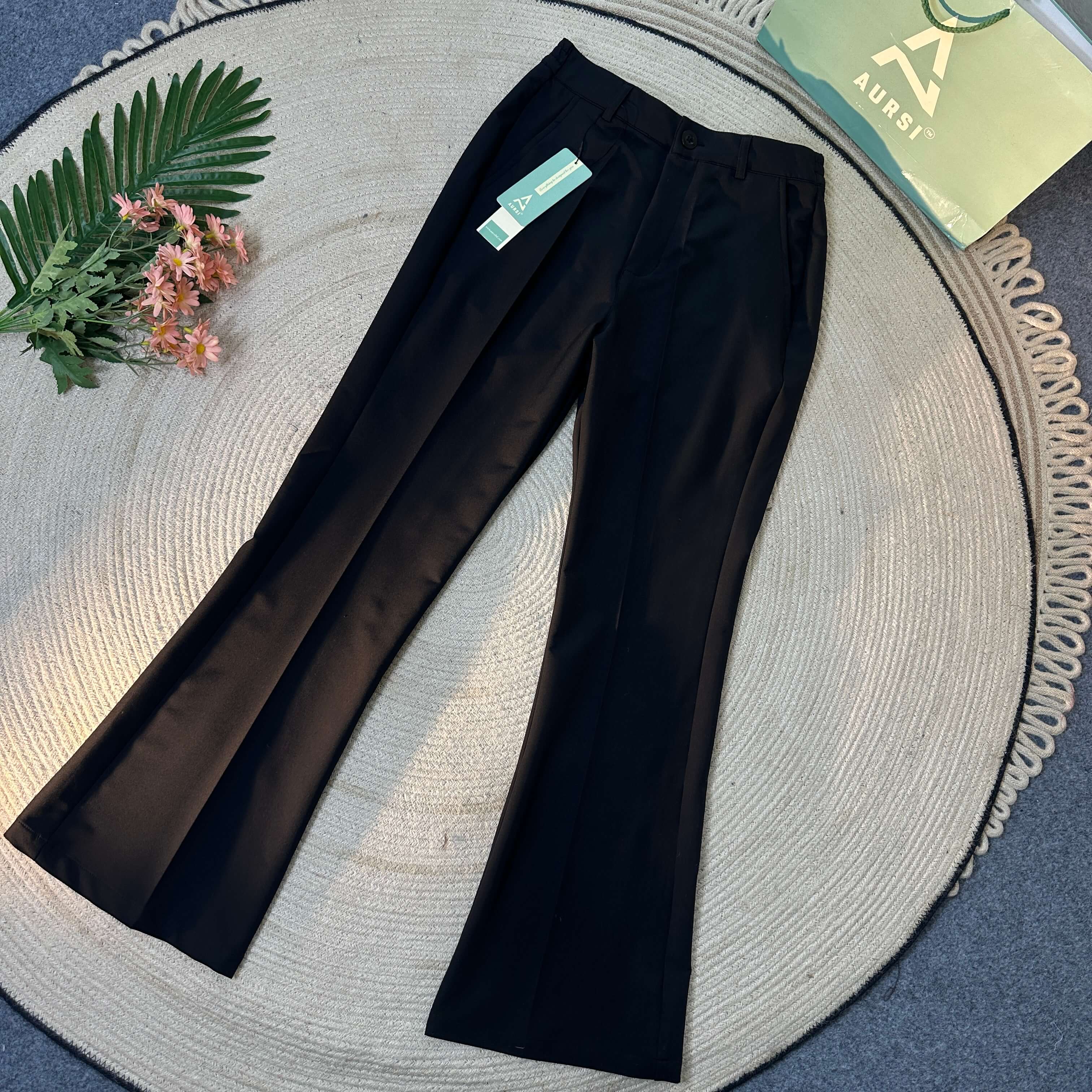 Ladies Bootcut Pants (Black) – AURSI